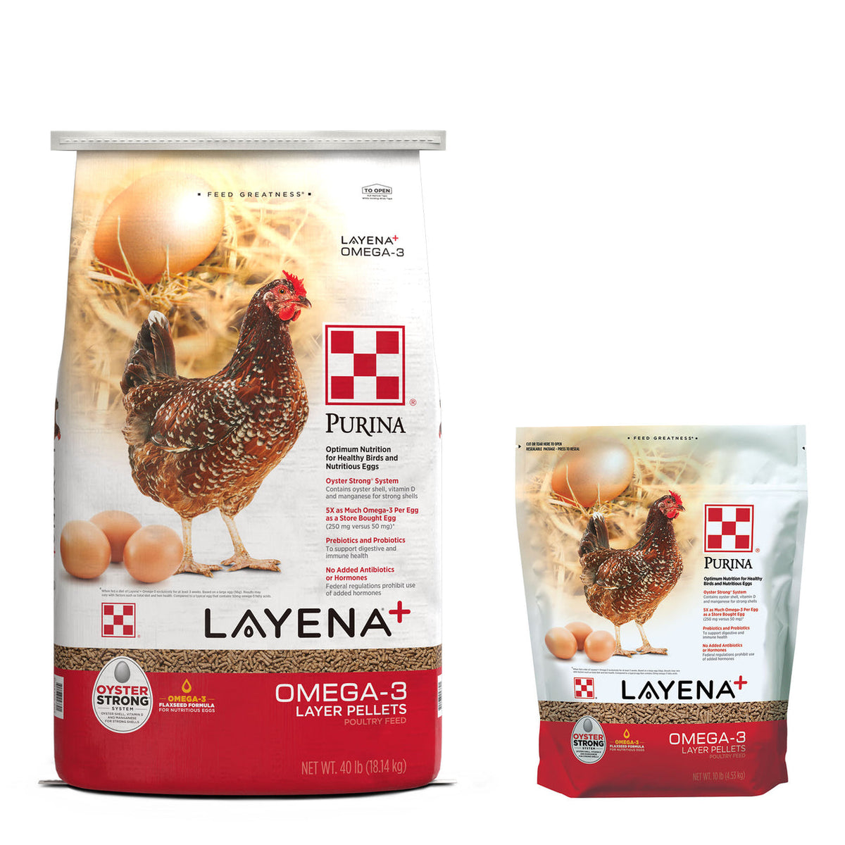 Purina® Layena®+ Omega-3 Chicken Feed Pellets - Newfield, NJ - Garoppo ...